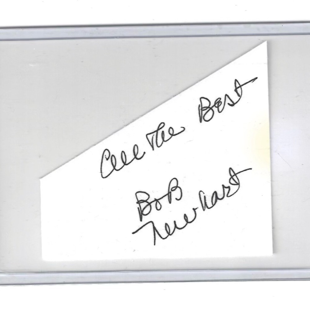 Bob Newhart Comedian Autograph Cut Signature - Emmy, … - Gem